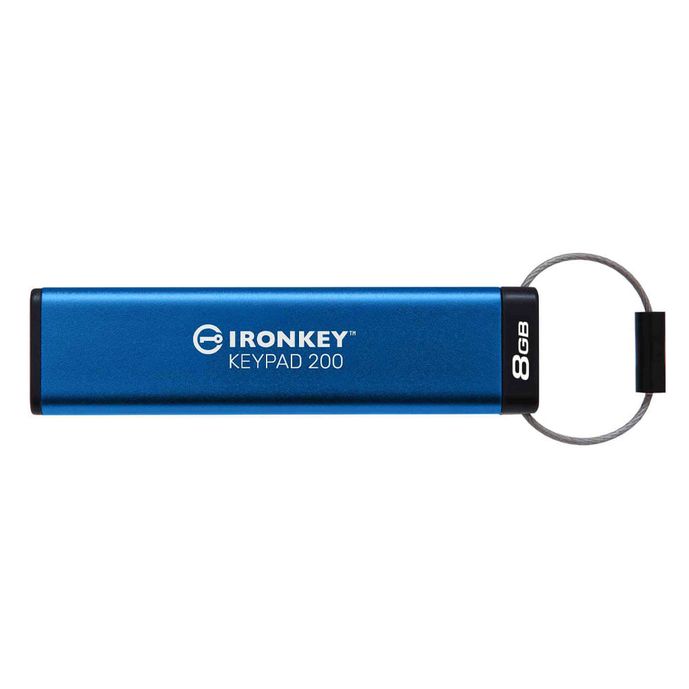 Memoria USB Kingston IronKey Keypad 200 8GB de capacidad, interfaz 3.2 ...